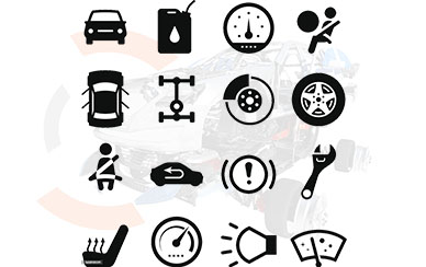 How do you find the serial numbers on auto parts?